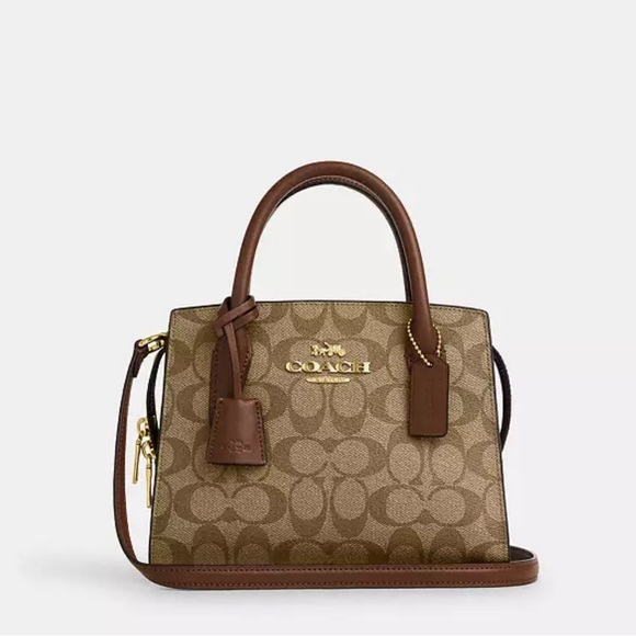 Coach | Bags | Coach Andrea Carryall Bag In Signature Canvas | Poshmark